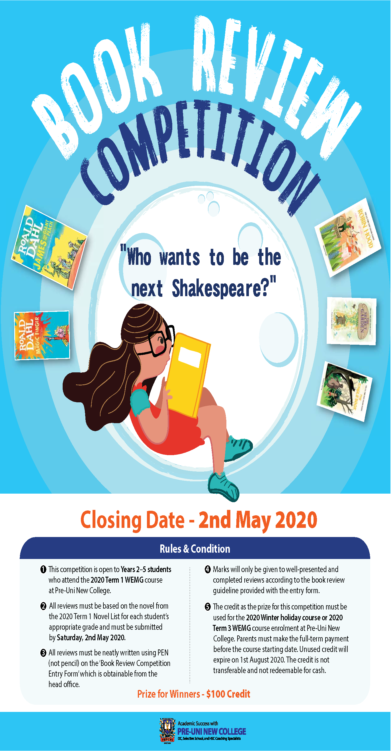 Cyberschool - Term 1 Book Review Competition