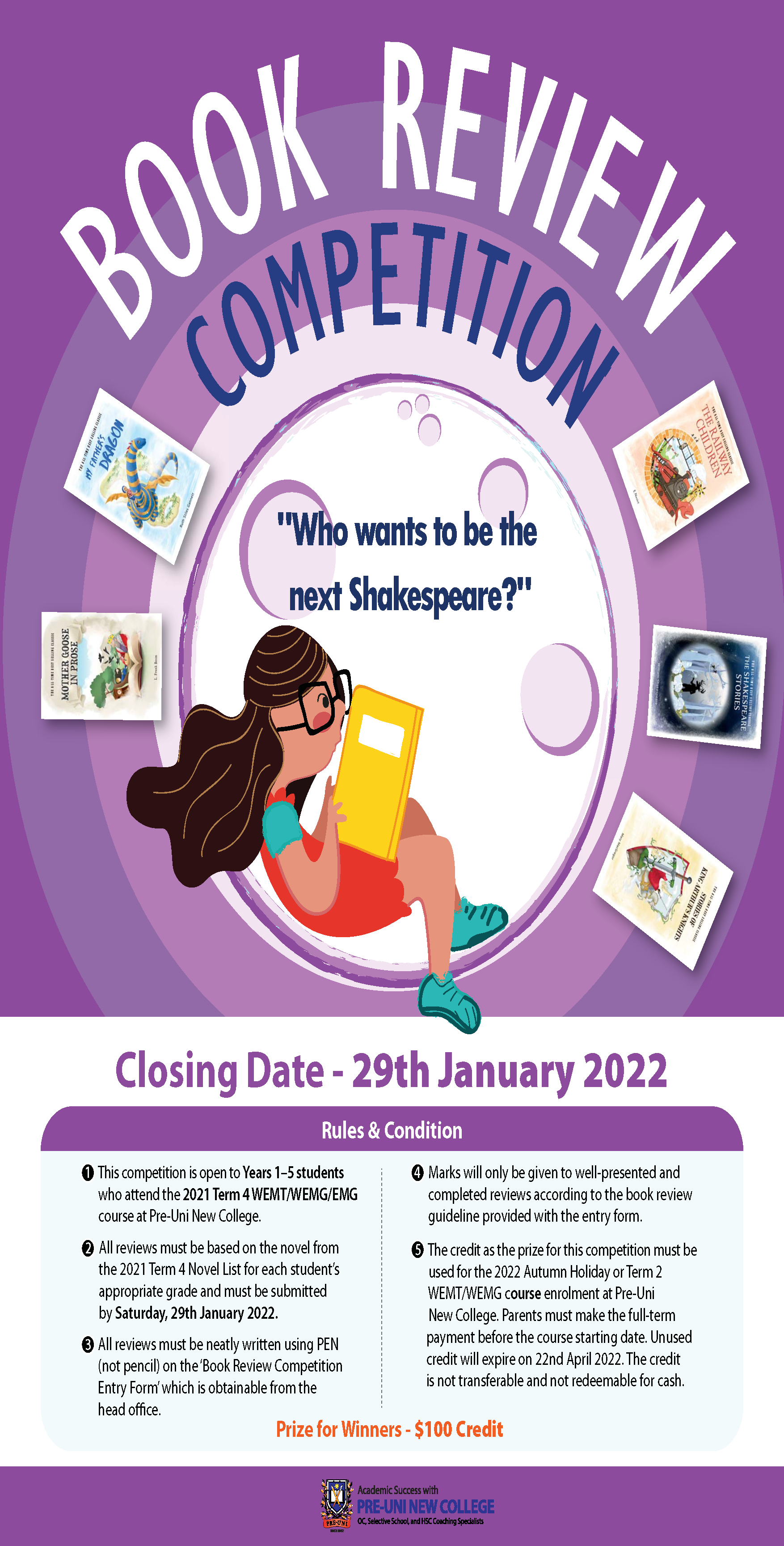 Cyberschool - Term 4 Book Review Competition